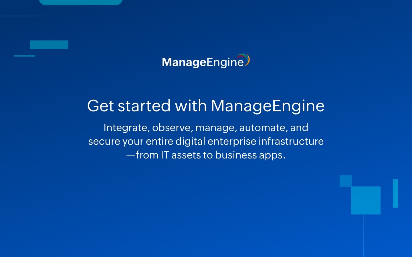 Get in touch with our enterprise solutions expert - ManageEngine