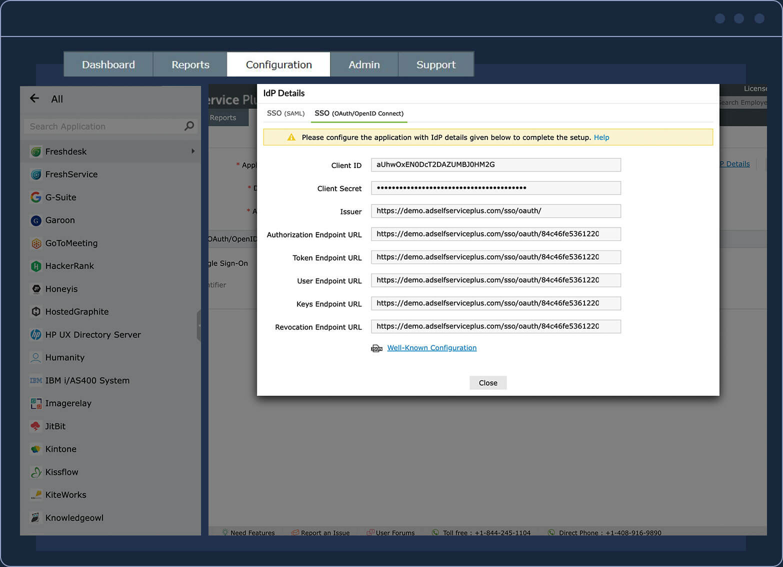Solution d’authentification unique d’entreprise (SSO) - ManageEngine ADSelfService Plus