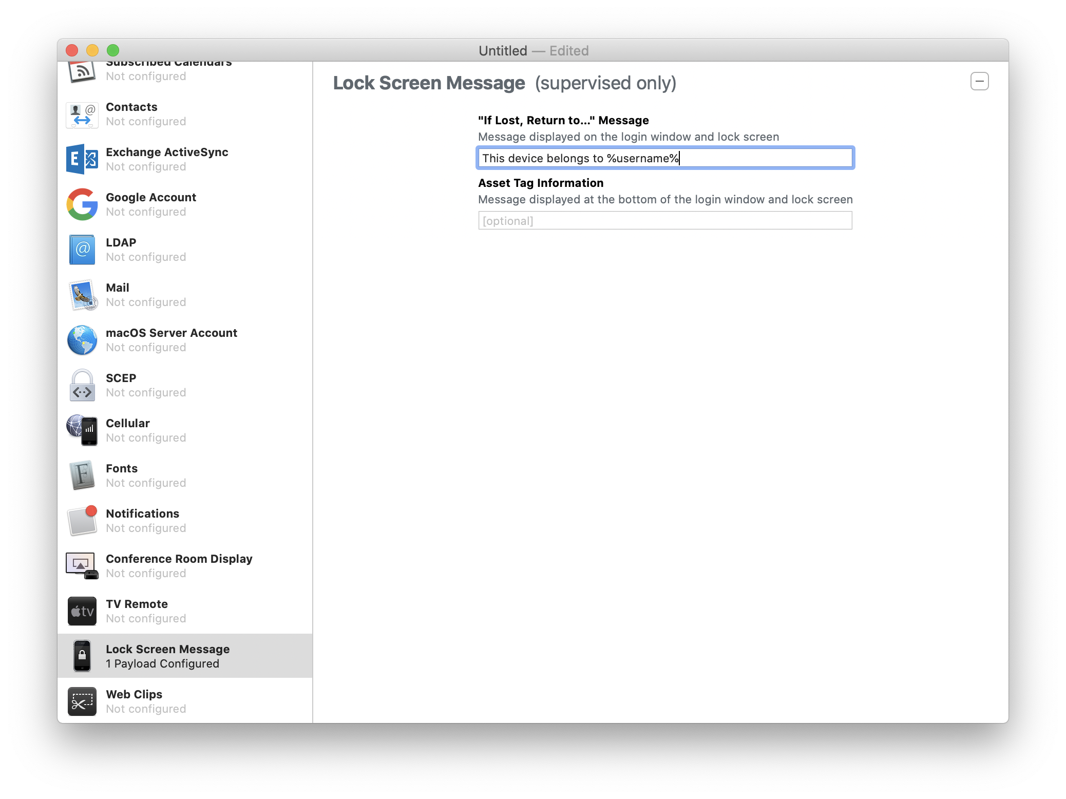 Create Custom Configuration profiles using Apple Configurator ...