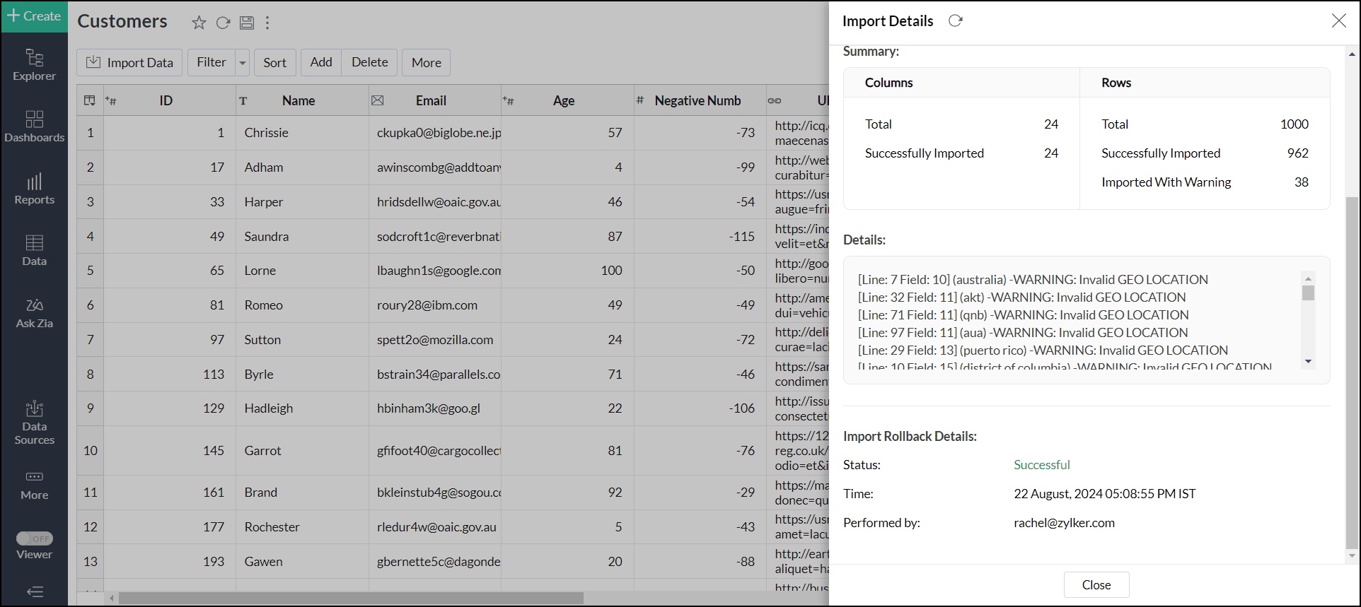 Import from Elasticsearch | Analytics Plus