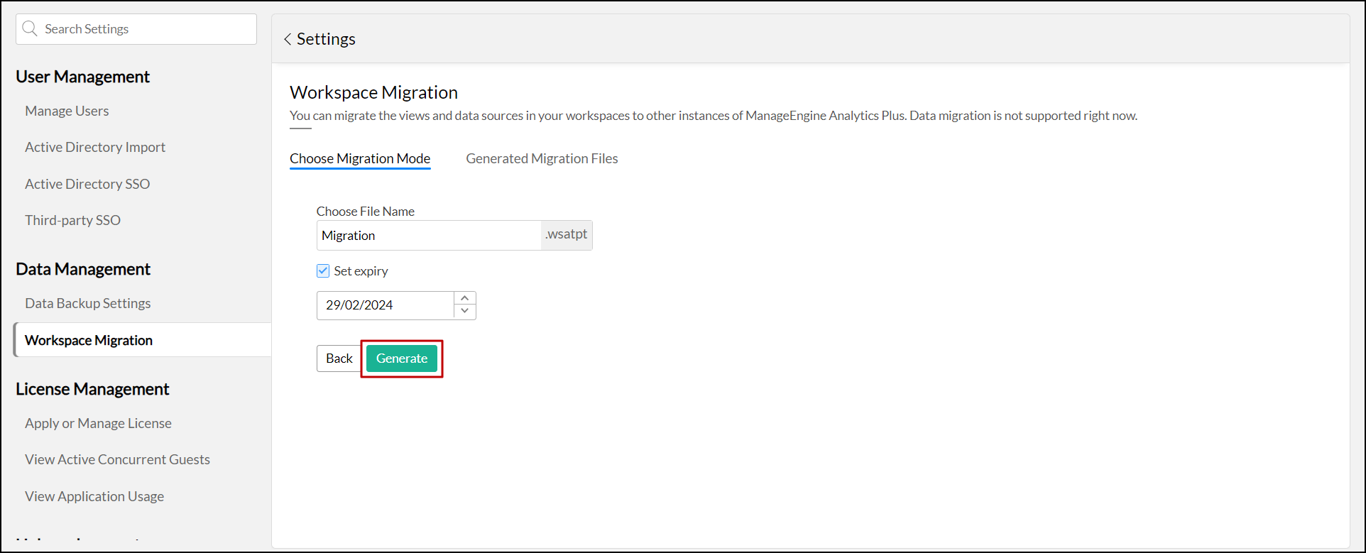 Migration | Analytics Plus