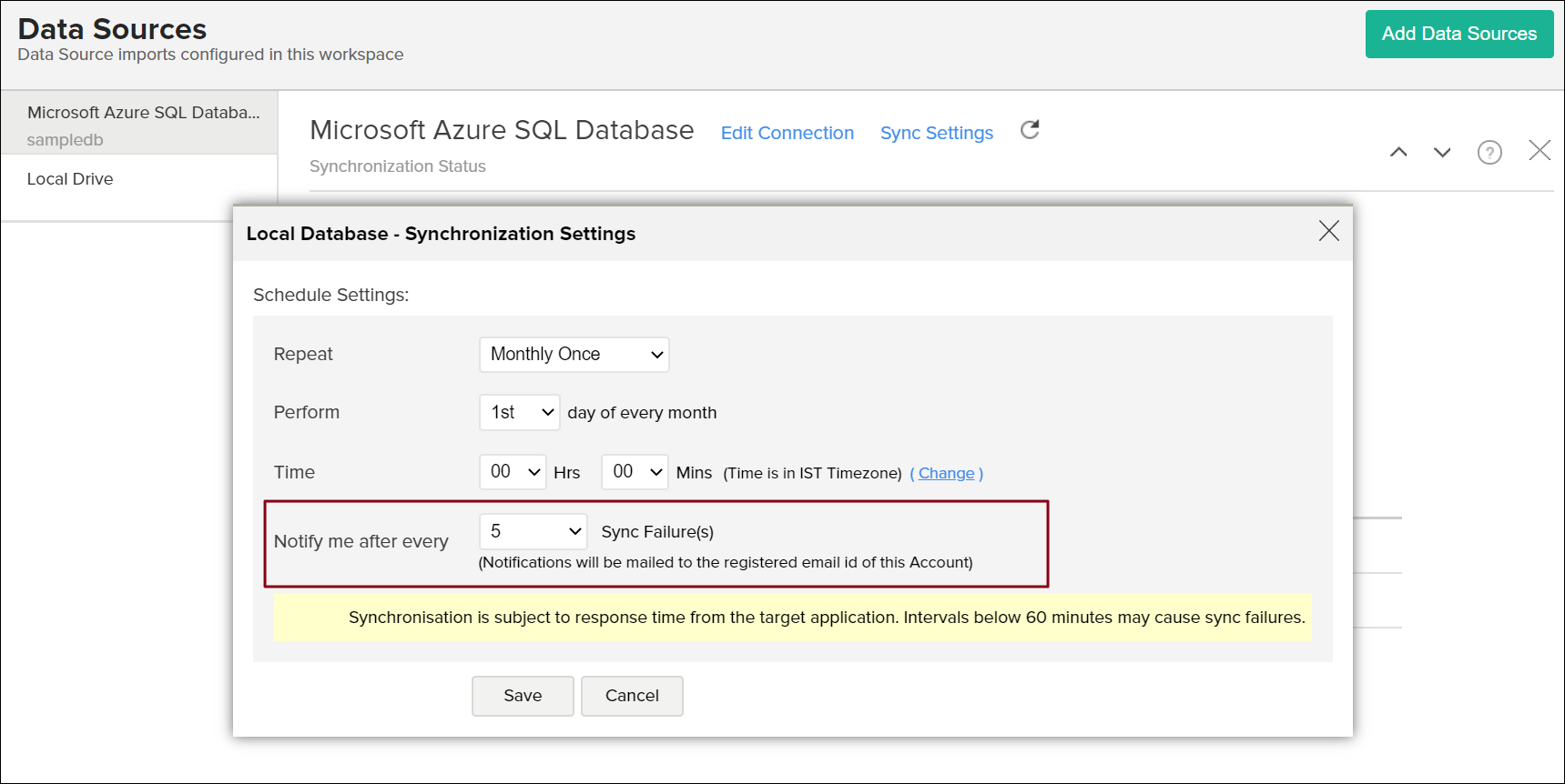 Import from Microsoft Azure SQL Database | Analytics Plus