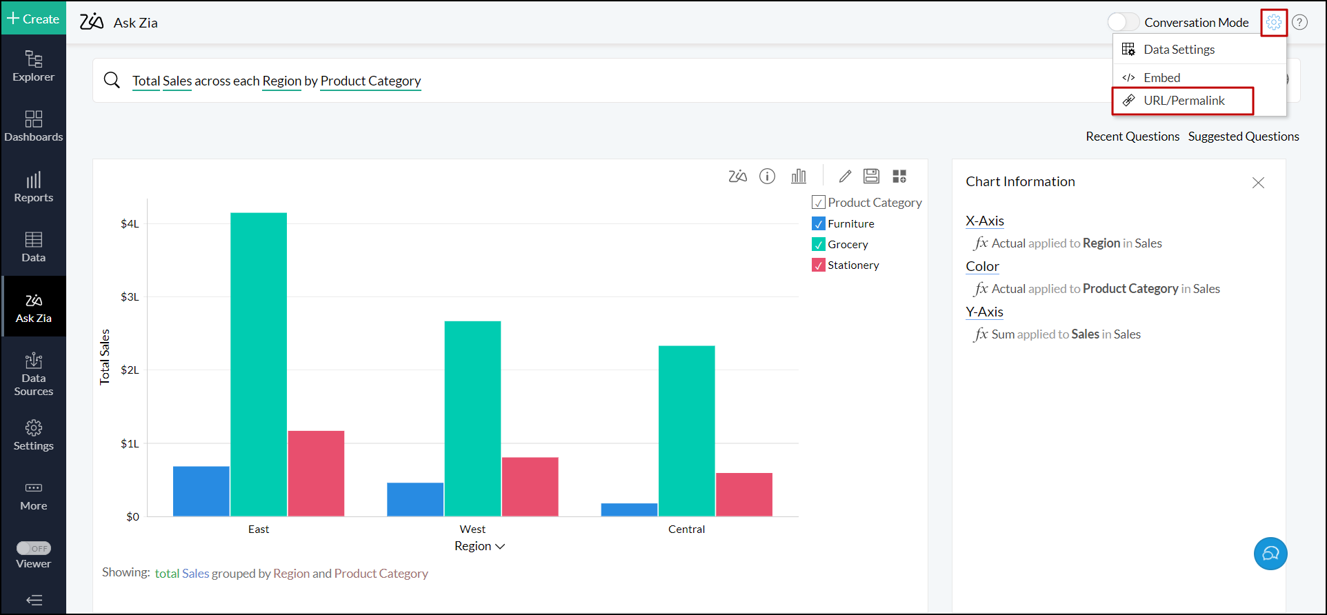 Publishing Ask Zia | Analytics Plus Cloud