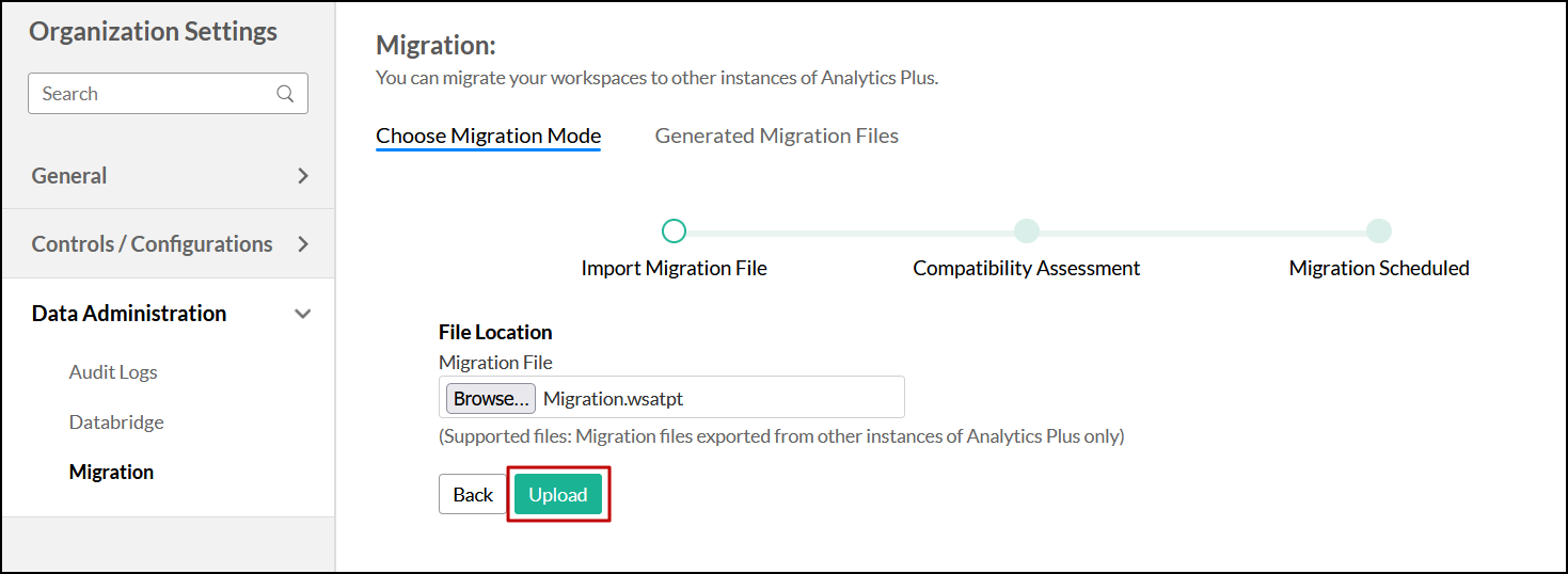 Migration | Analytics Plus Cloud
