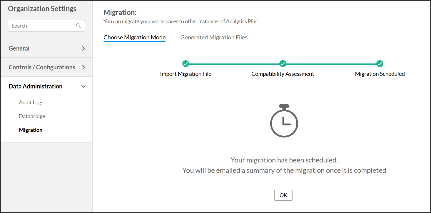 Migration | Analytics Plus Cloud