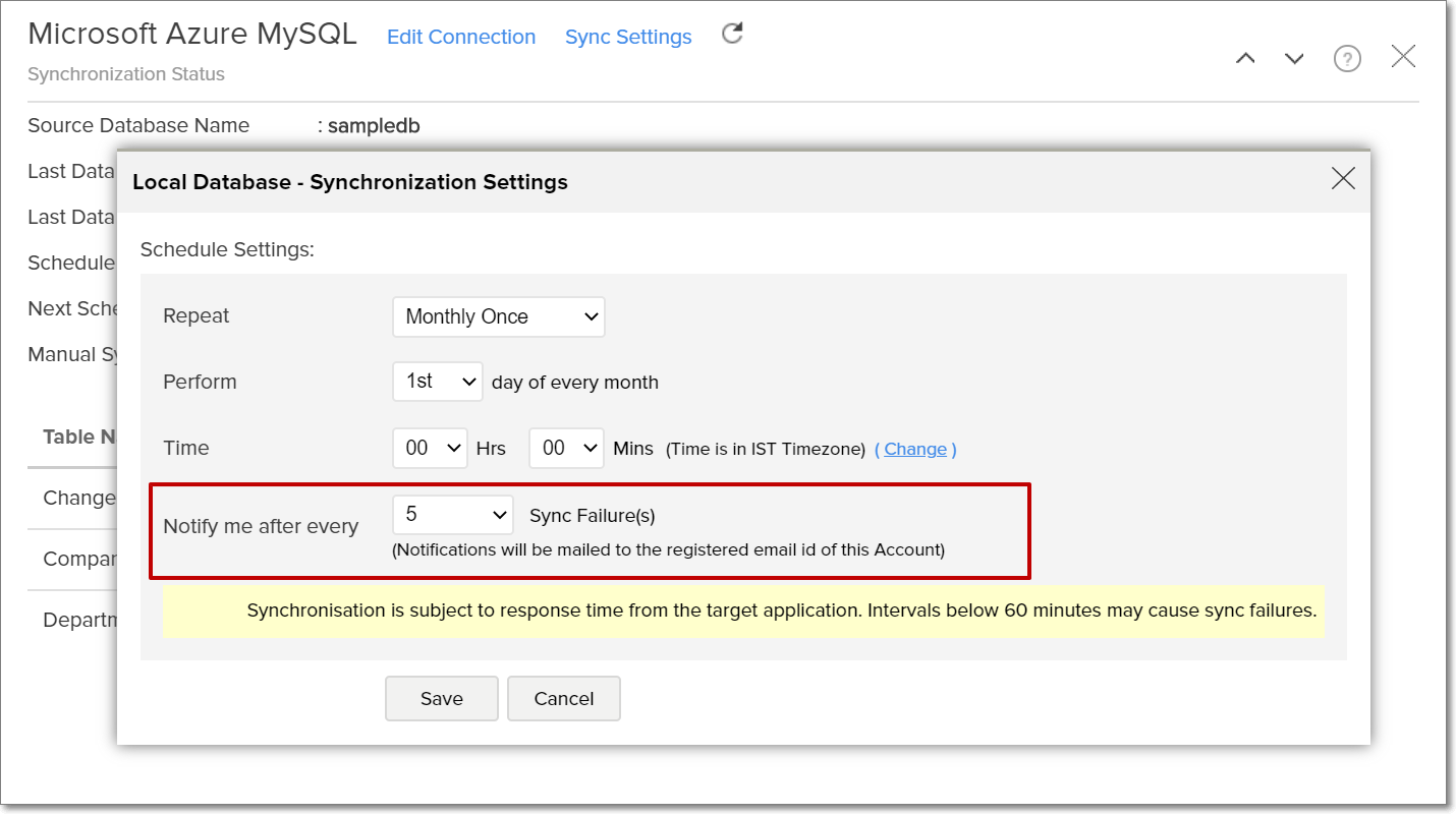 Import from Microsoft Azure MySQL | Analytics Plus Cloud