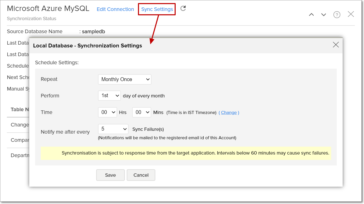 Import from Microsoft Azure MySQL | Analytics Plus Cloud