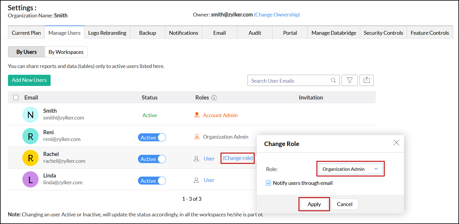 User management | Analytics Plus Cloud