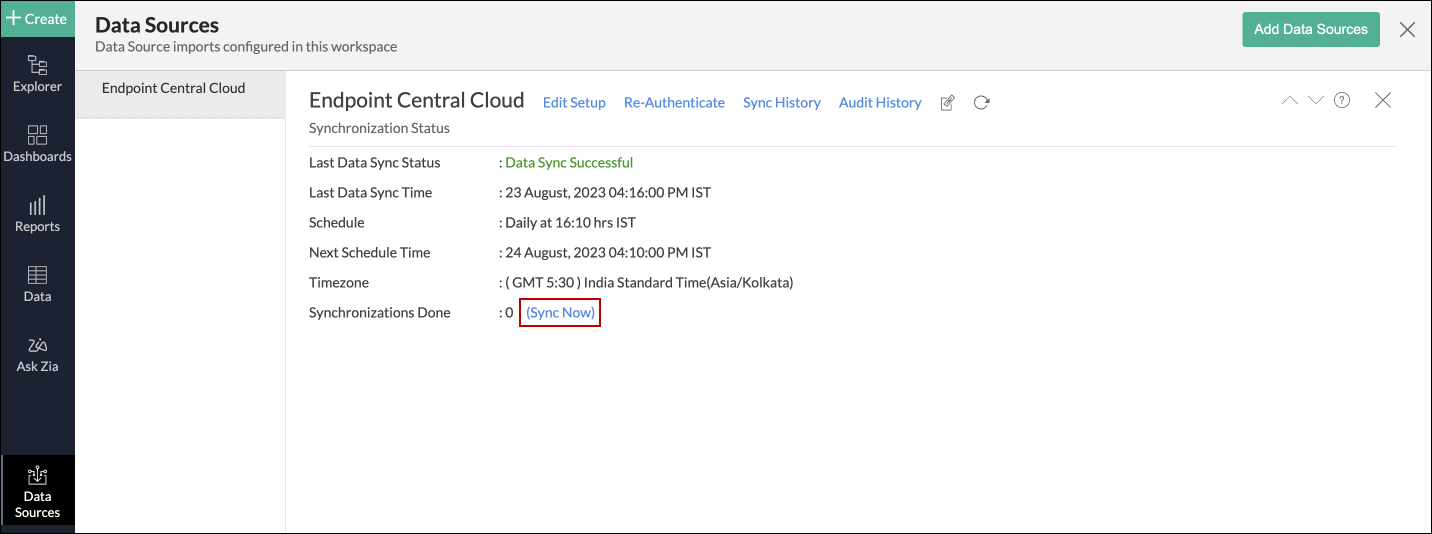 Endpoint Central Cloud Integration | Analytics Plus Cloud