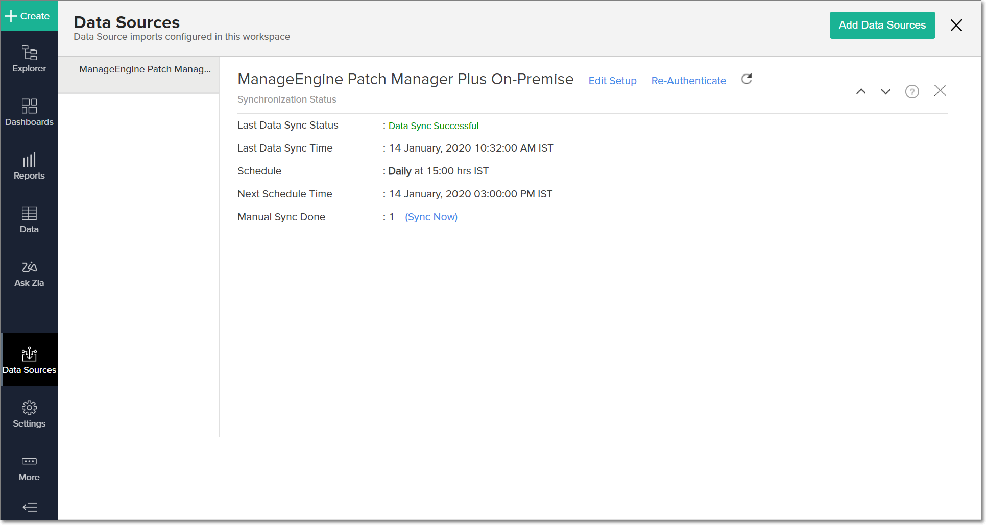 Patch Manager Plus Integration | Analytics Plus Patch Manager Plus Integration | Analytics Plus