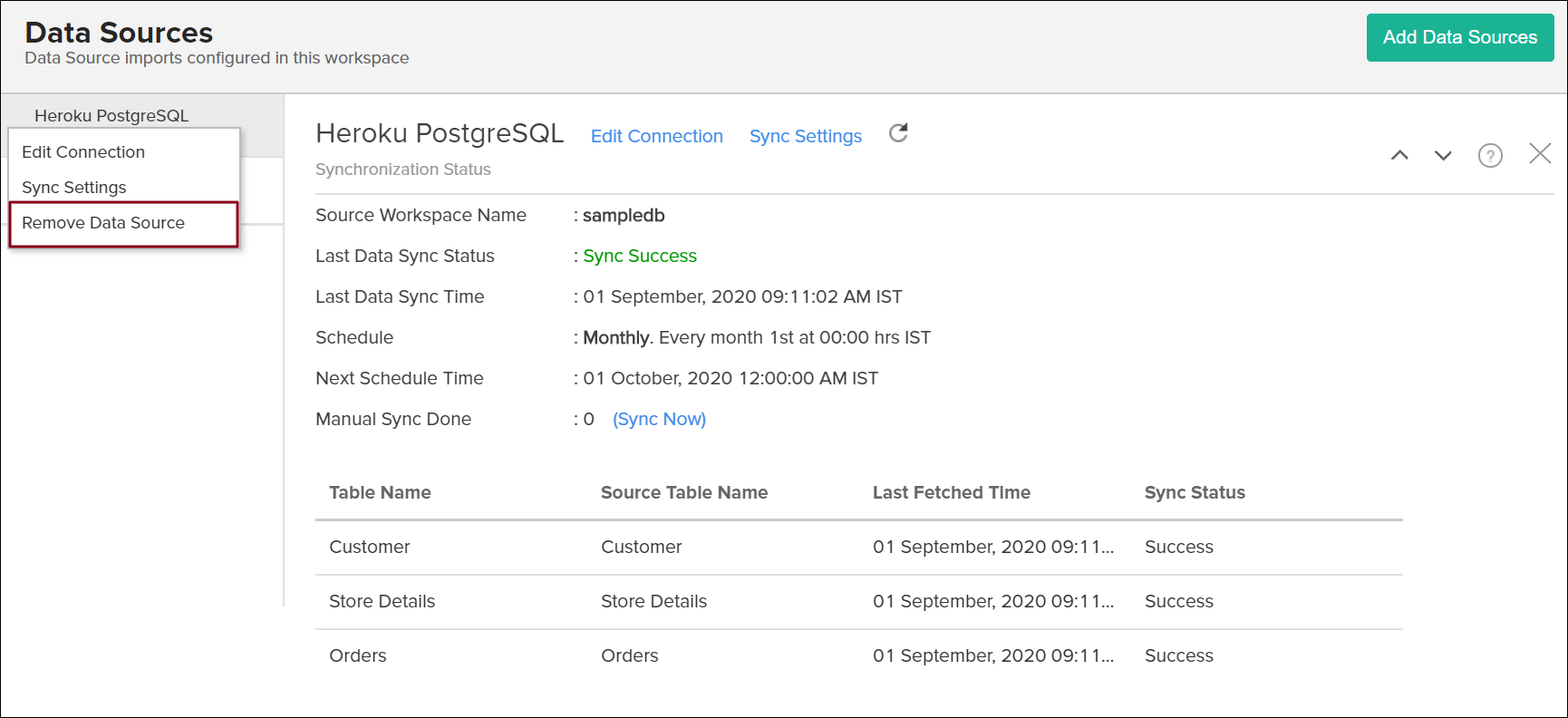Import data from Heroku PostgreSQL Cloud | Analytics Plus