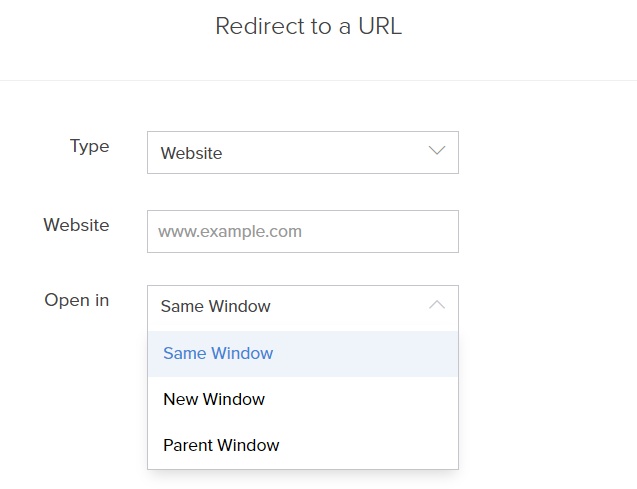 Configure Redirect Url Action Manageengine Appcreator Help