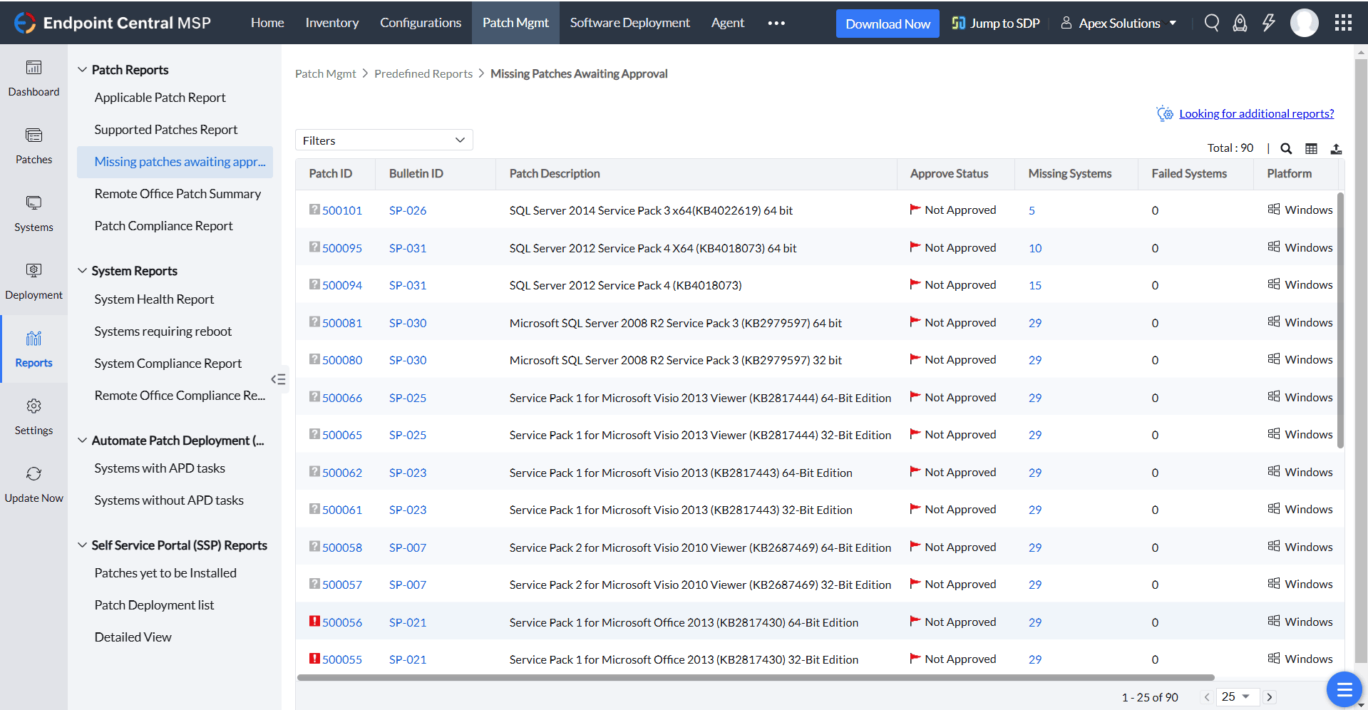 Software MSP para gerenciamento de endpoints - ManageEngine Endpoint Central MSP