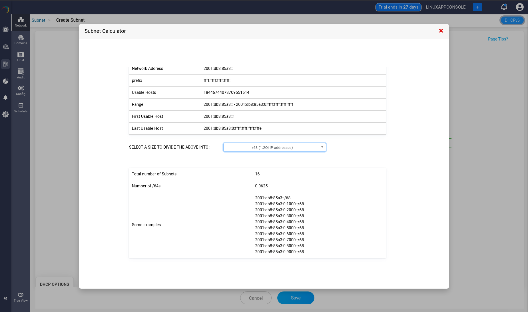 Using The Built In Subnet Calculator In Ddi Central