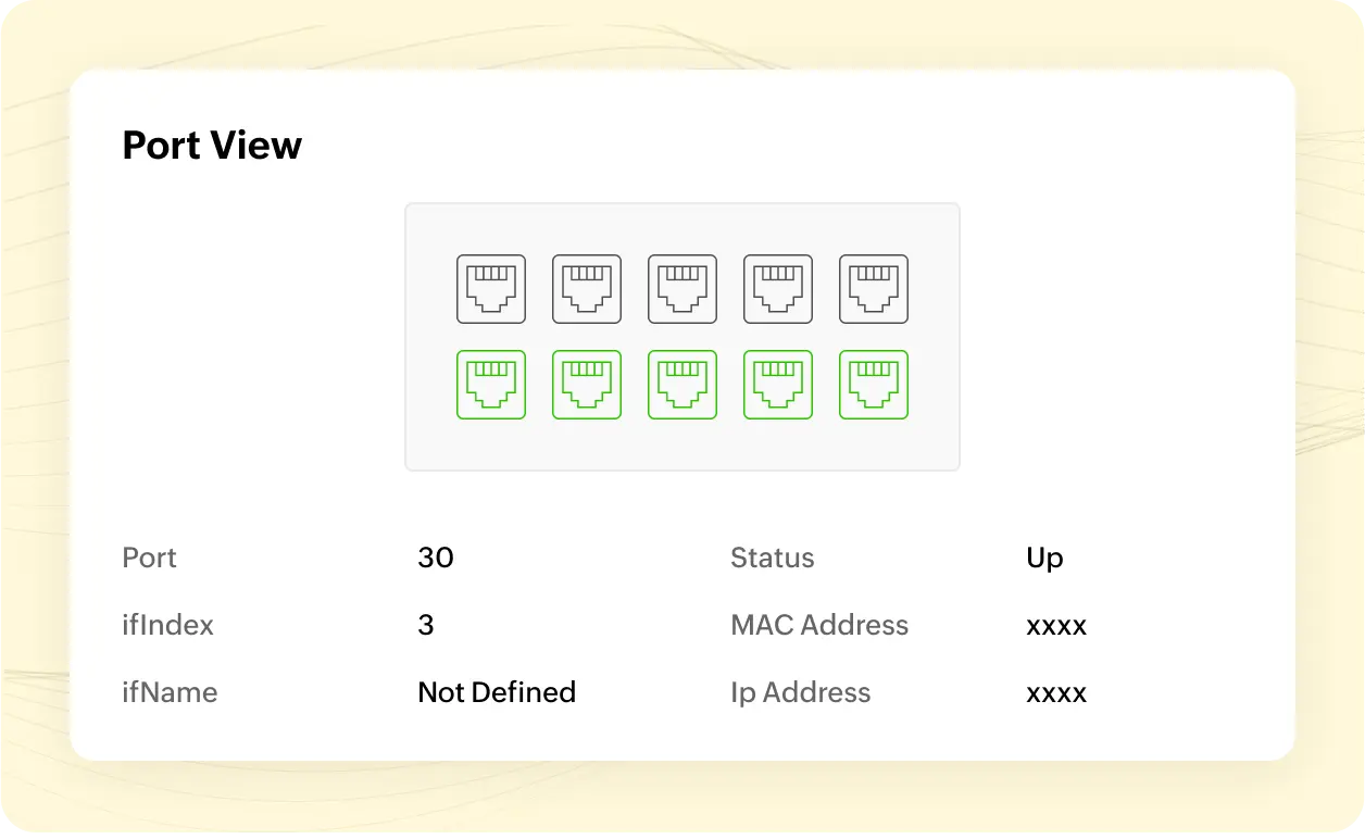 Mappage des ports de commutateur | ManageEngine OpUtils
